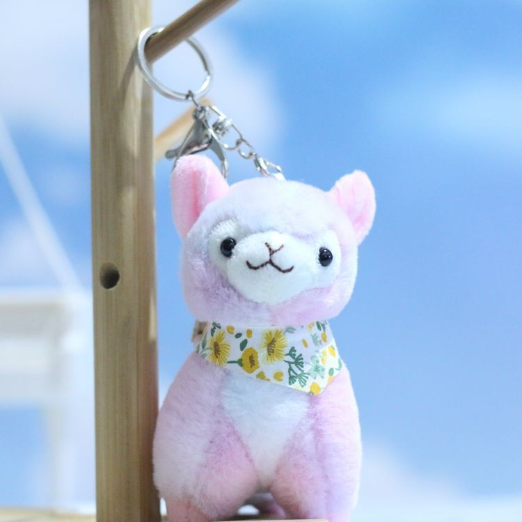 Alpaca Plush High-quality Keychain Vibrant Cartoon Animal Toy All Ages ...