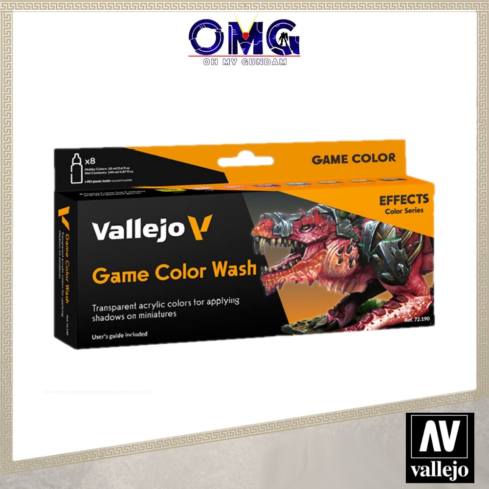 Vallejo Effect Color Series Game Color Wash Set (8 x 18ml) 72190 ...
