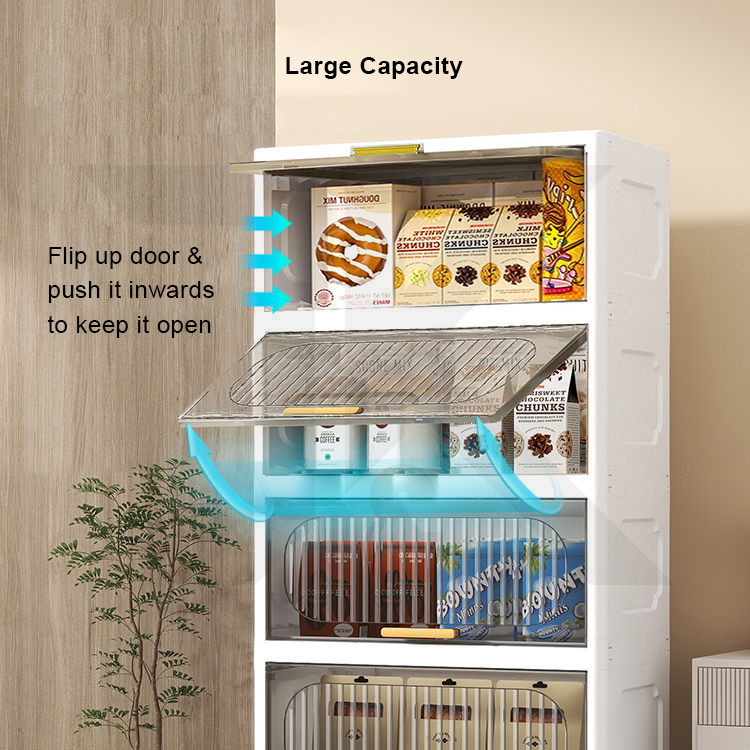 [LOCAL] L70cm 4-6 Layers Pantry Storage Cabinet Almari Lipat Simpan ...