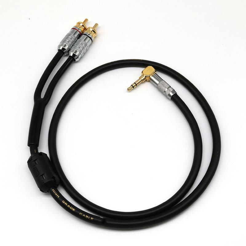 Professional Audiophile Grade 3.5 To Dual RCA Audio Cable Pure Copper ...