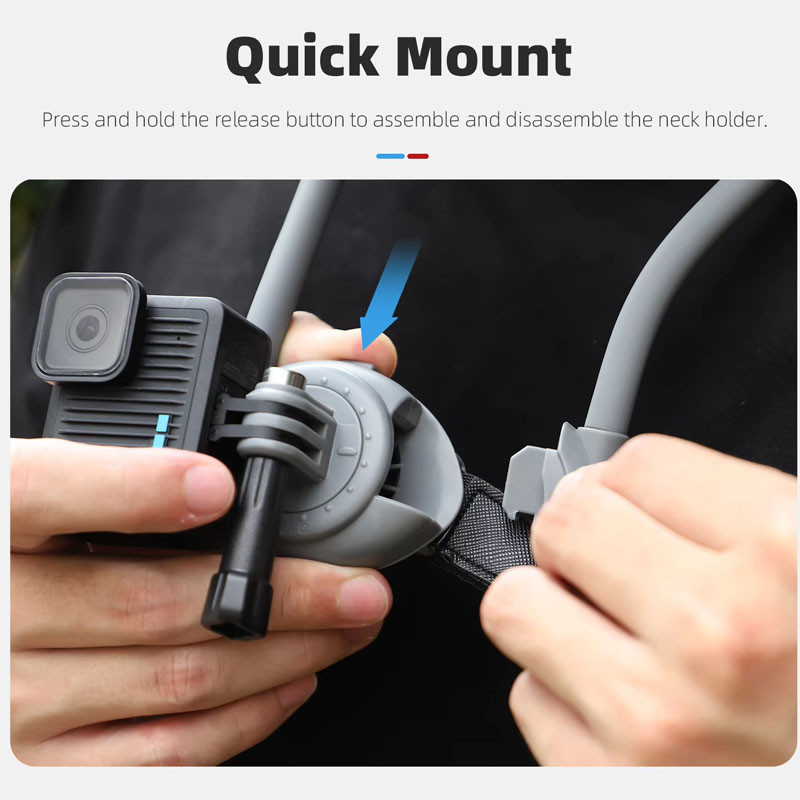 Neck Hold Mount Chest Mount For GoPro Hero 13 12 11 10 9 8 for Insta360 ...