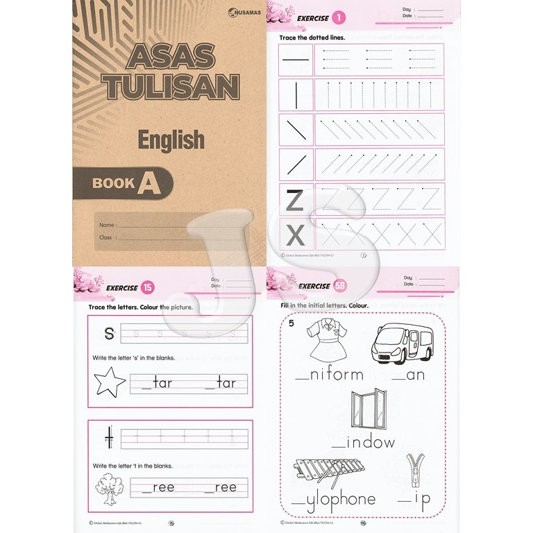 ASAS TULISAN 2024 | PRAKTIS MENULIS | BUKU TULISAN - MELAYU/ENGLISH ...