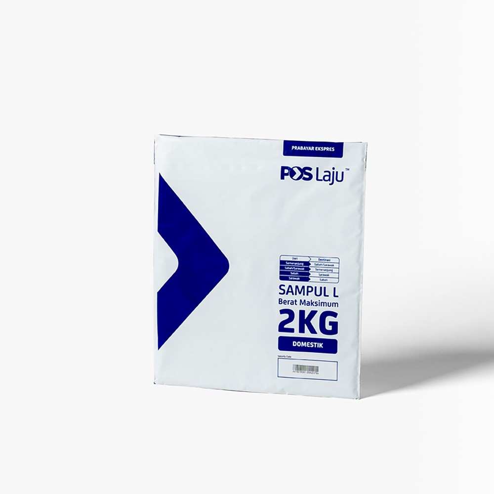 in stock Pos Laju Prepaid Courier Parcel Envelope - Blue L (2kg ...