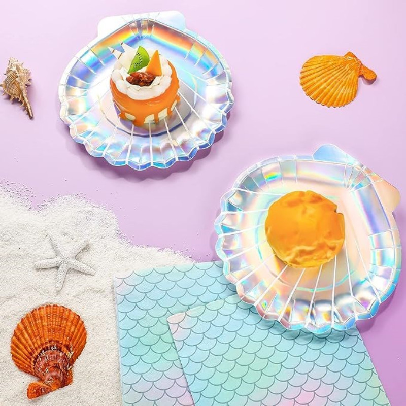 8Pcs Theme Party Alien Plate Tableware Disposable Paper Cup Paper Plate ...