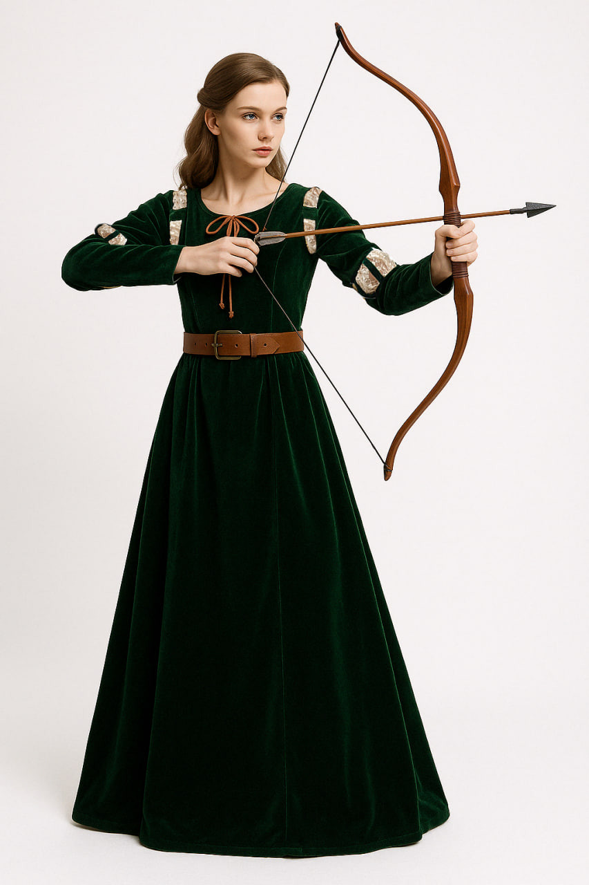 Women Renaissance Vintage Cosplay Princess Brave Merida Medieval Court ...