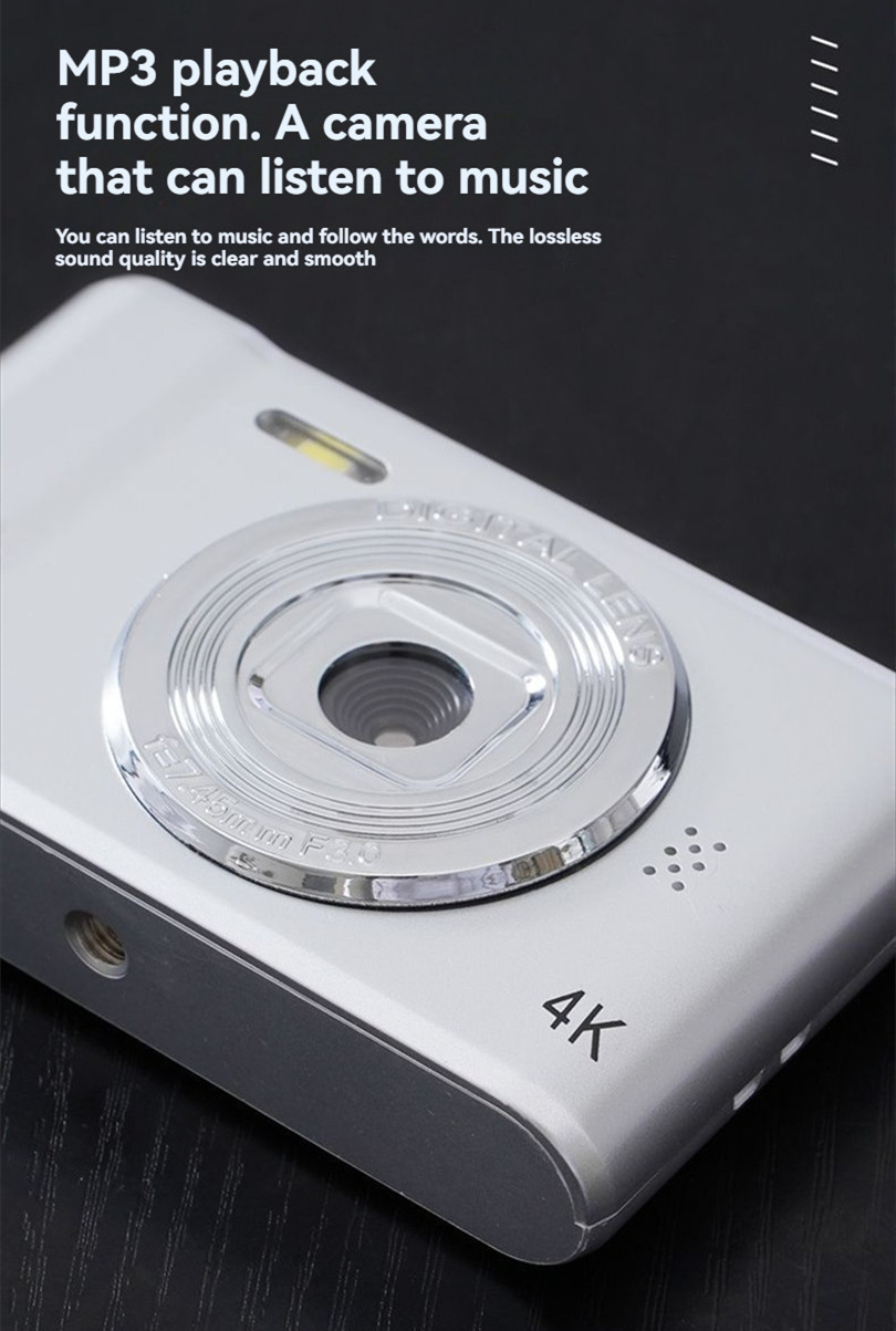 Mini Digital Camera 50MP 4K Zoom Self-Timer 64GB Extended Memory Anti ...