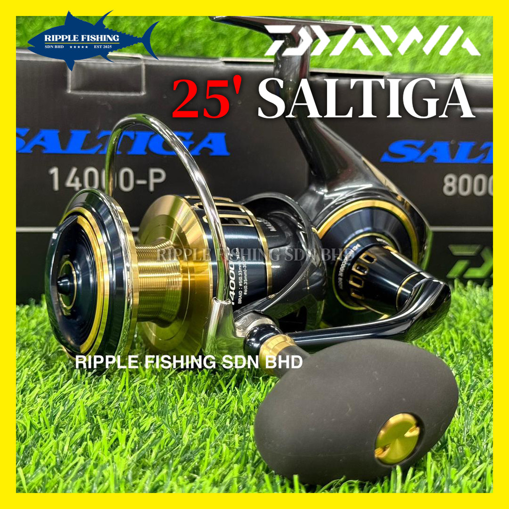 NEW 25 DAIWA SALTIGA 8000 10000 14000 Spinning Reel 2025 with 1 Year Local Warranty Daiwa ...