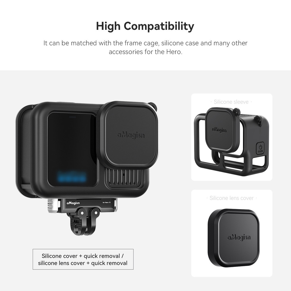 AMAGISN Magnetic Quick Release Latch Mount for GoPro HERO13/HERO 13 ...