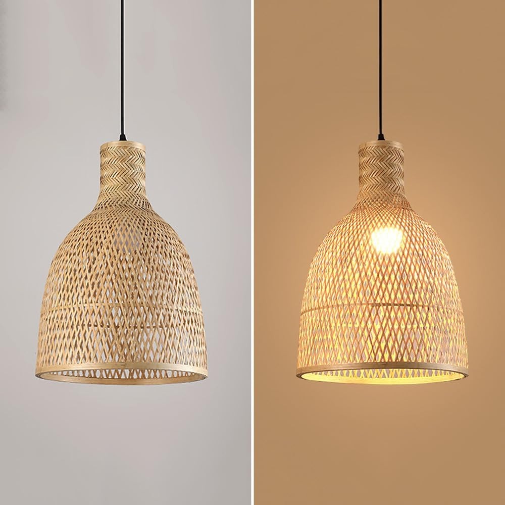 Japanese Muji Pendant Lamp Rattan Lampu Bamboo Pendant Light Muji ...