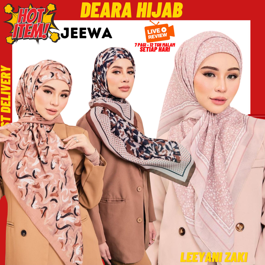 Tudung Bawal DEARA HIJAB Edisi Tumhara | Dear | Dearaya | Mademoiselle | Jeewa Tudung Bawal ...