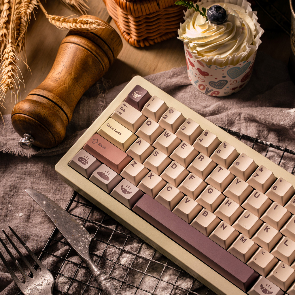 Fancy Baking Keycaps Maillard color Cherry profile PBT keycaps for ...