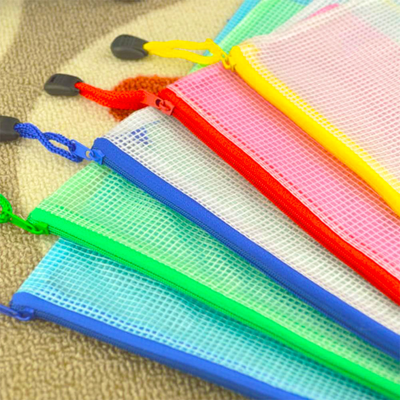𝐖𝐀𝐓𝐄𝐑𝐏𝐑𝐎𝐎𝐅 A3/A4/A5/A6/B4/B5 PVC Transparent Zipper Mesh Bag Document ...
