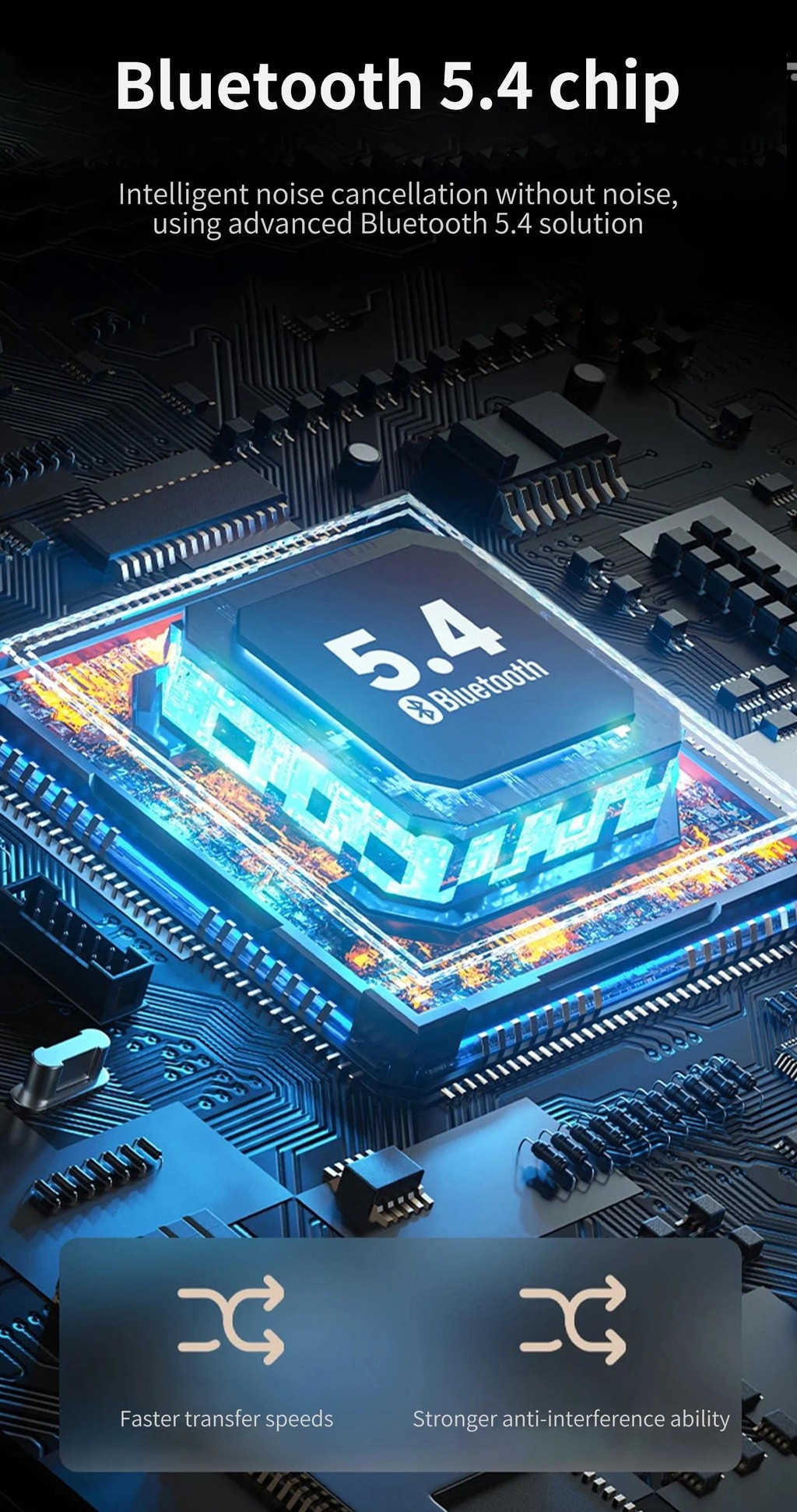 Bluetooth 5.4 Motorcycle Helmet Headset HiFi Headphone 800mAh Wireless Motobike Hands-free ...