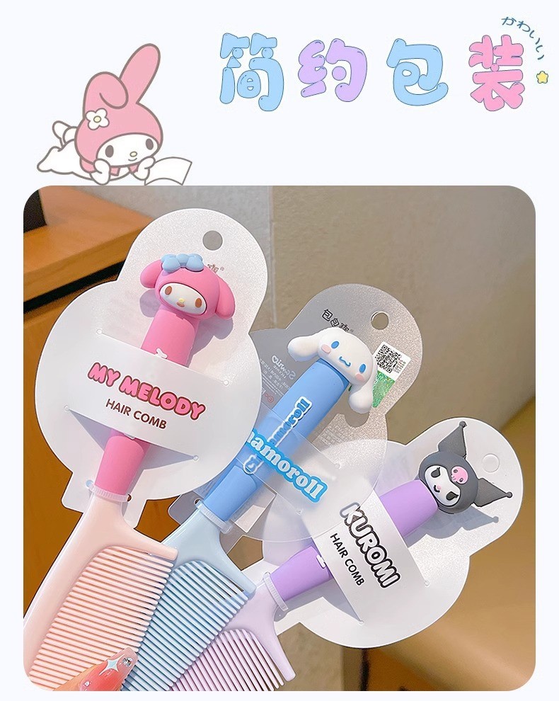 Sanrio Kuromi Comb Cartoon Melody Cinnamoroll Cute Doll Combs Tooth ...