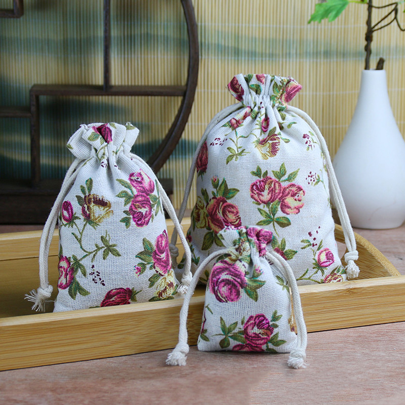 𝗘𝗖𝗢-𝗙𝗥𝗜𝗘𝗡𝗗𝗟𝗜𝗡𝗘𝗦𝗦 》 Cotton Linen Drawstring Pocket Bags Large Capacity ...