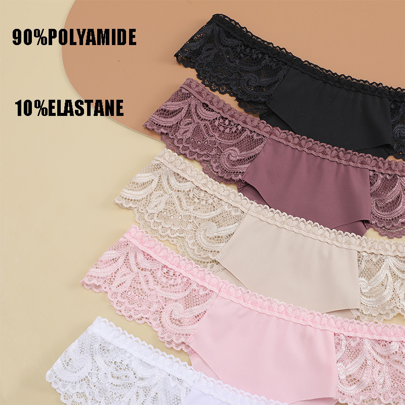 Take Talk Sexy Lace Panty Women T-back Thong Solid Color Lingerie ...