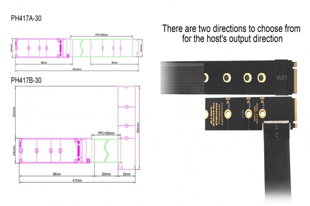 DOO Ngff M-key Pcie 4.0 Ssd Expansion Card Flexible Length M.2 Nvme ...