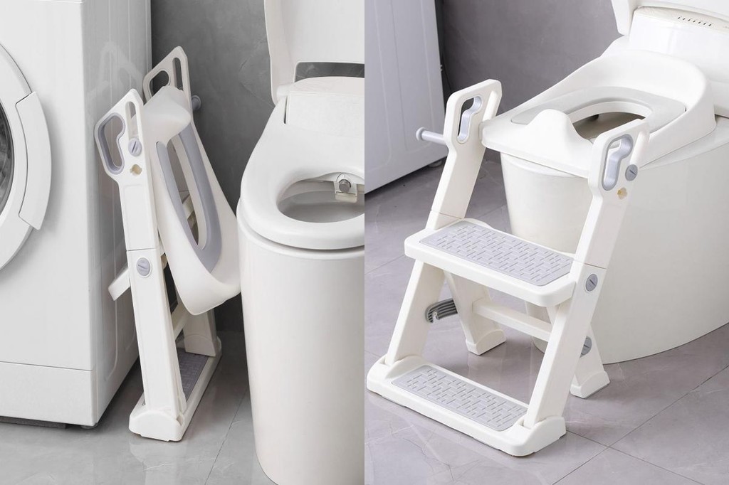 tuingzh Children Toilet Training Ladder Foldable Potty Training Ladder ...