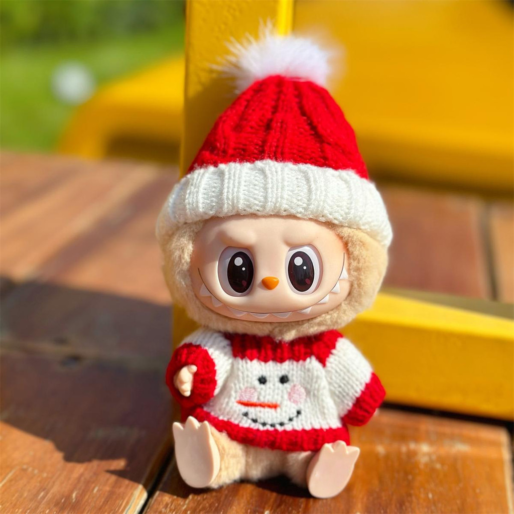 (Only cloth) For labubu V1/v2 baby clothes vinyl doll clothes 17cm ...