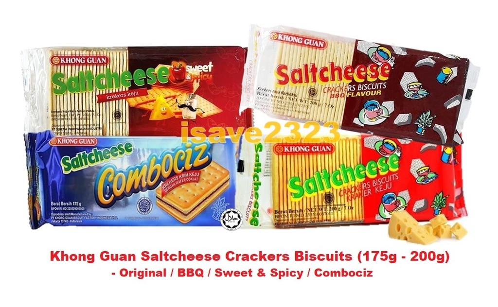 [HALAL] Khong Guan Saltcheese Crackers Biscuits (175g-200g) - Original ...