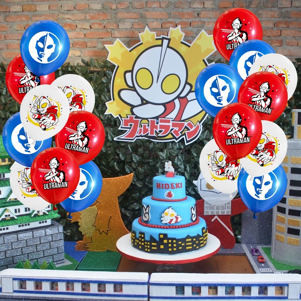 Cartoon anime Ultraman themed boy party decoration items Diga Ultraman ...