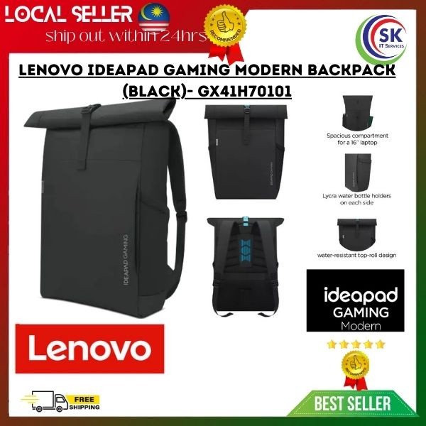 Lenovo IdeaPad Gaming Modern Backpack (Black)- GX41H70101[New] | Shopee ...