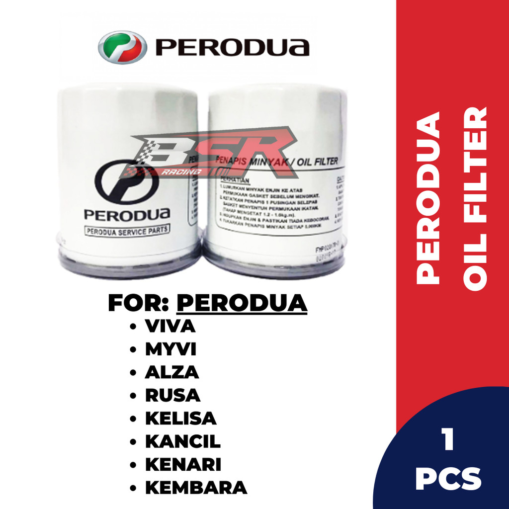 PERODUA Oil Filter For Myvi/ Alza/ Viva/ Kancil/ Kenari/ Kelisa ...