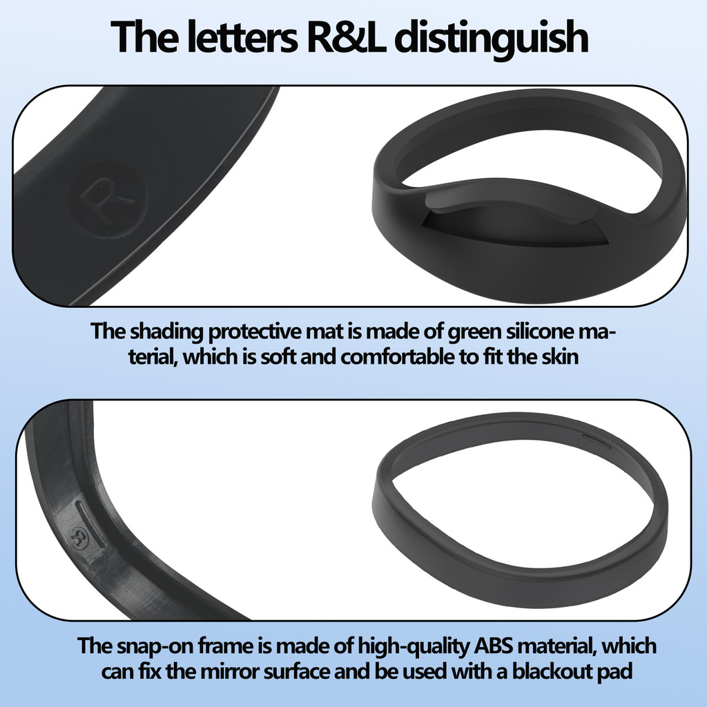 For Oculus Meta Quest 3S VR Lens Blackout Frame Quick Disassemble Clip ...