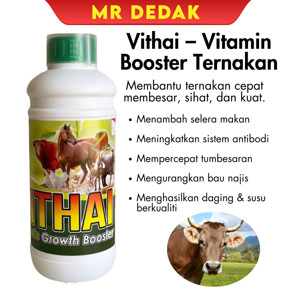 [1L] VITHAI - BOOSTER LEMBU | VITAMIN TERNAKAN | KAMBING, AYAM, ARNAB ...