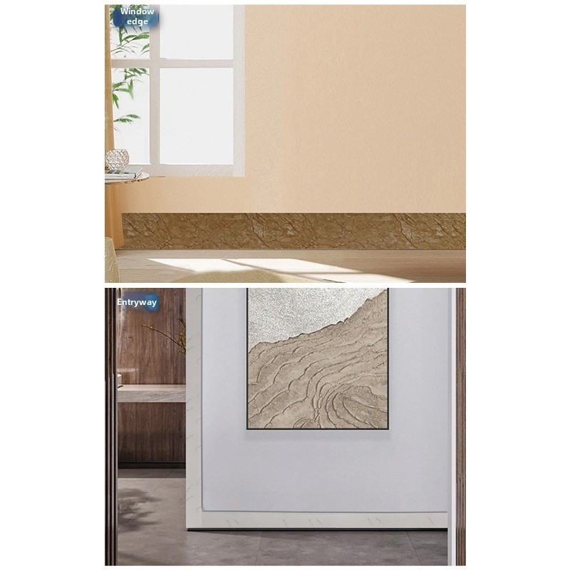Wallpaper Self-Adhesive Waterproof Wall Baseboard Decorative Frame Anti ...