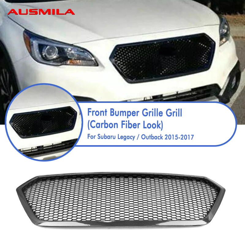 Front Grille Racing Grill Upper Hood Mesh For Subaru Legacy Outback ...