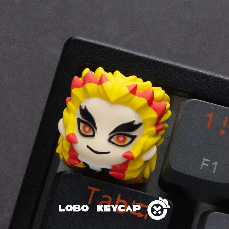Demon Slayer Keycap Cute Cartoon 3D Creative Cute MX Switch Mechanical ...