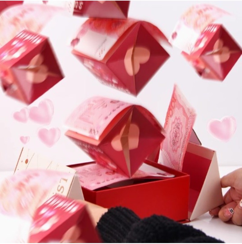 12Pcs/Set Pink Birthday Party Couple Gifts Valentine'S Day Surprise Pop ...