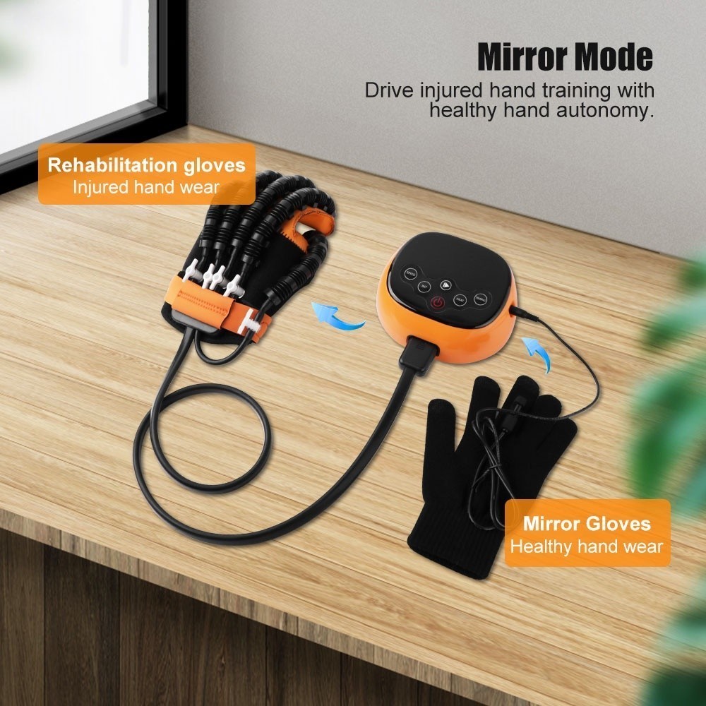 SALORIE Intelligent Heating Rehabilitation Training Robot Gloves USB ...