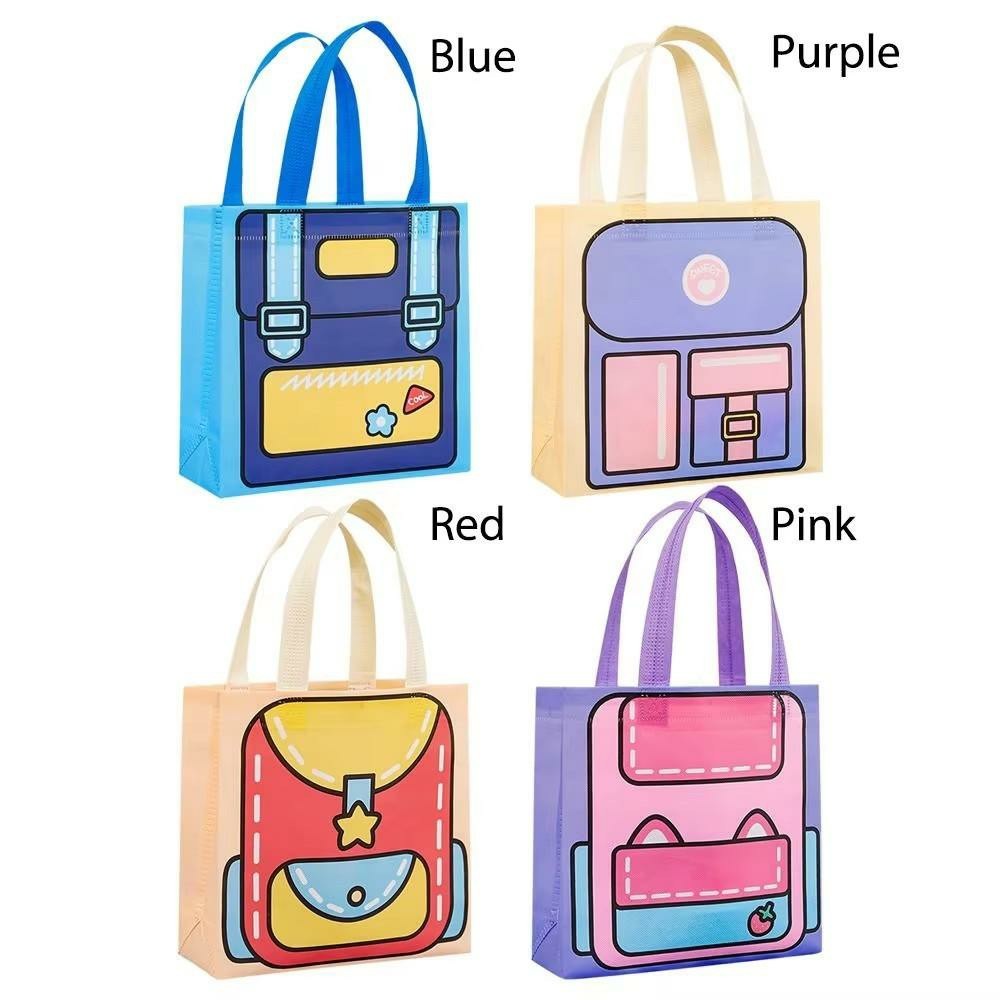 Beg hadiah berwarna-warni Beg tote hadiah hari jadi kanak-kanak bukan ...