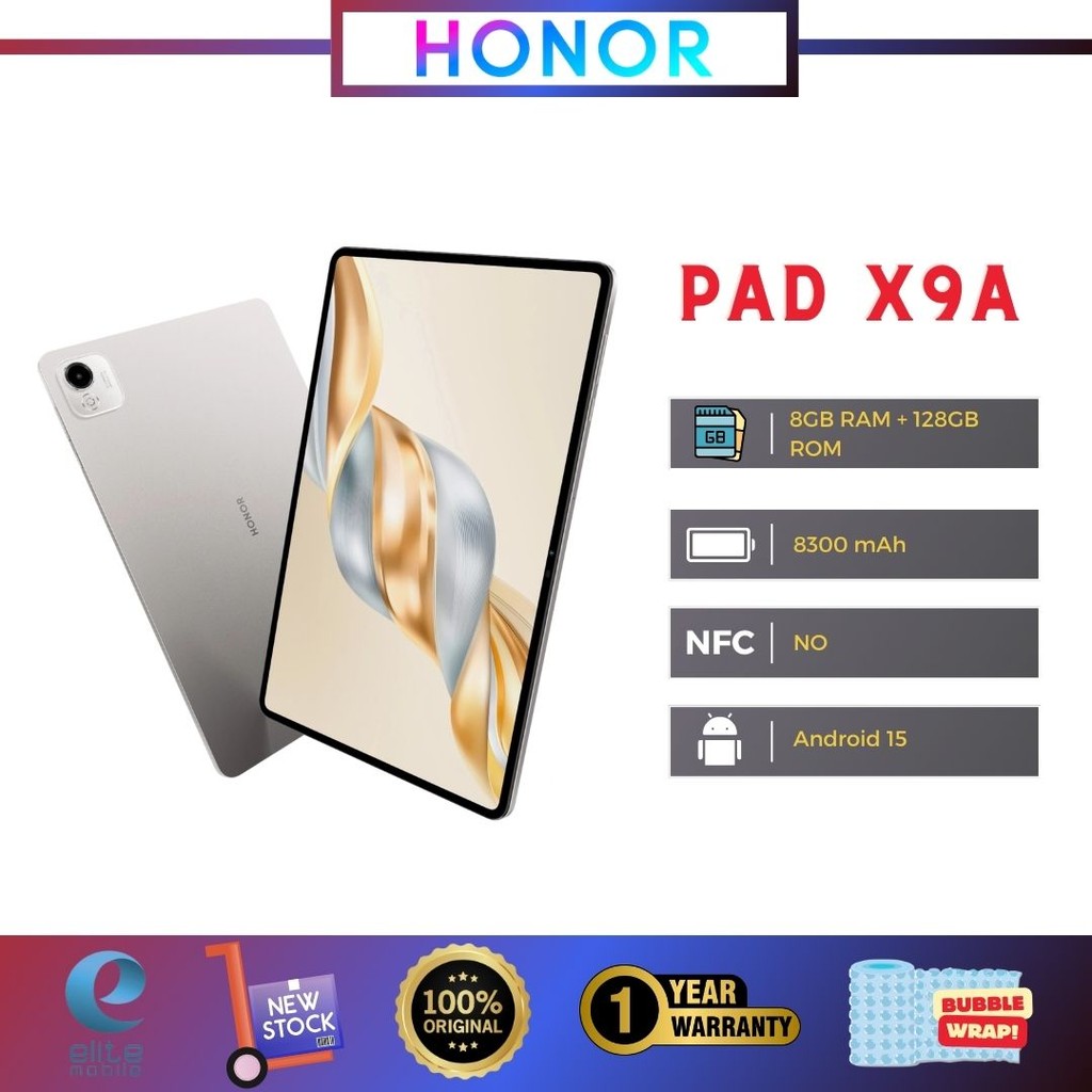 HONOR Pad X9a (8GB+128GB) Tablets 11.5" 120 Hz 2.5K Display | 8300mAh ...