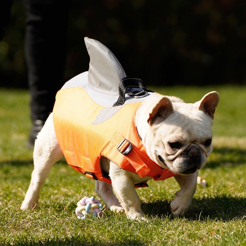 Shark Swimsuit Dog Life Jacket Vest Safety Clothing Pet Shark Vest for ...