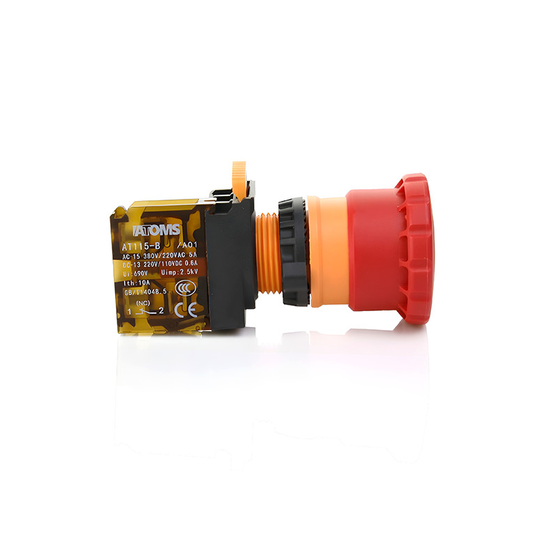 ATOMS AT115 IP65 22mm Emergency Stop Push Button Switches With 1NC ...
