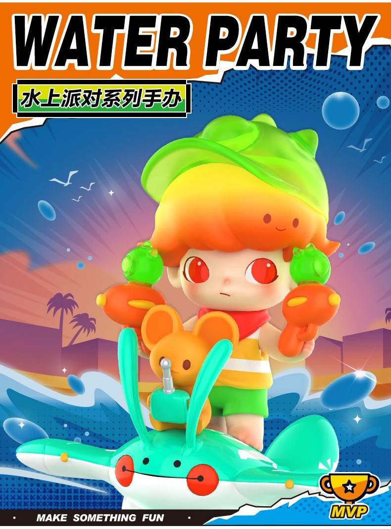 P POPMART POPMART Water Party Series Mystery Box DIMOO SKULLPANDA ...