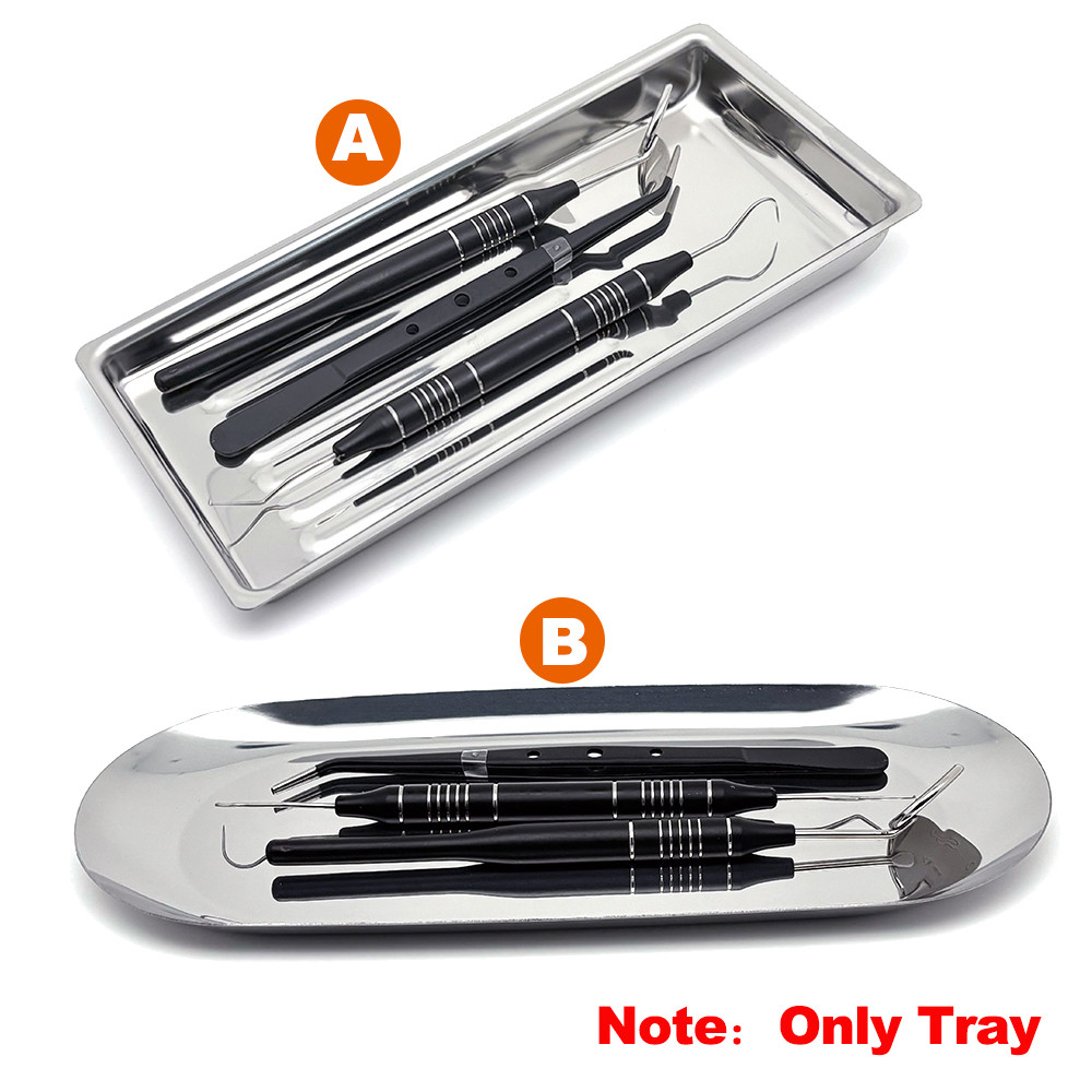 304 Stainless Steel Storage Tray Dental Surgical Medical Tray ...