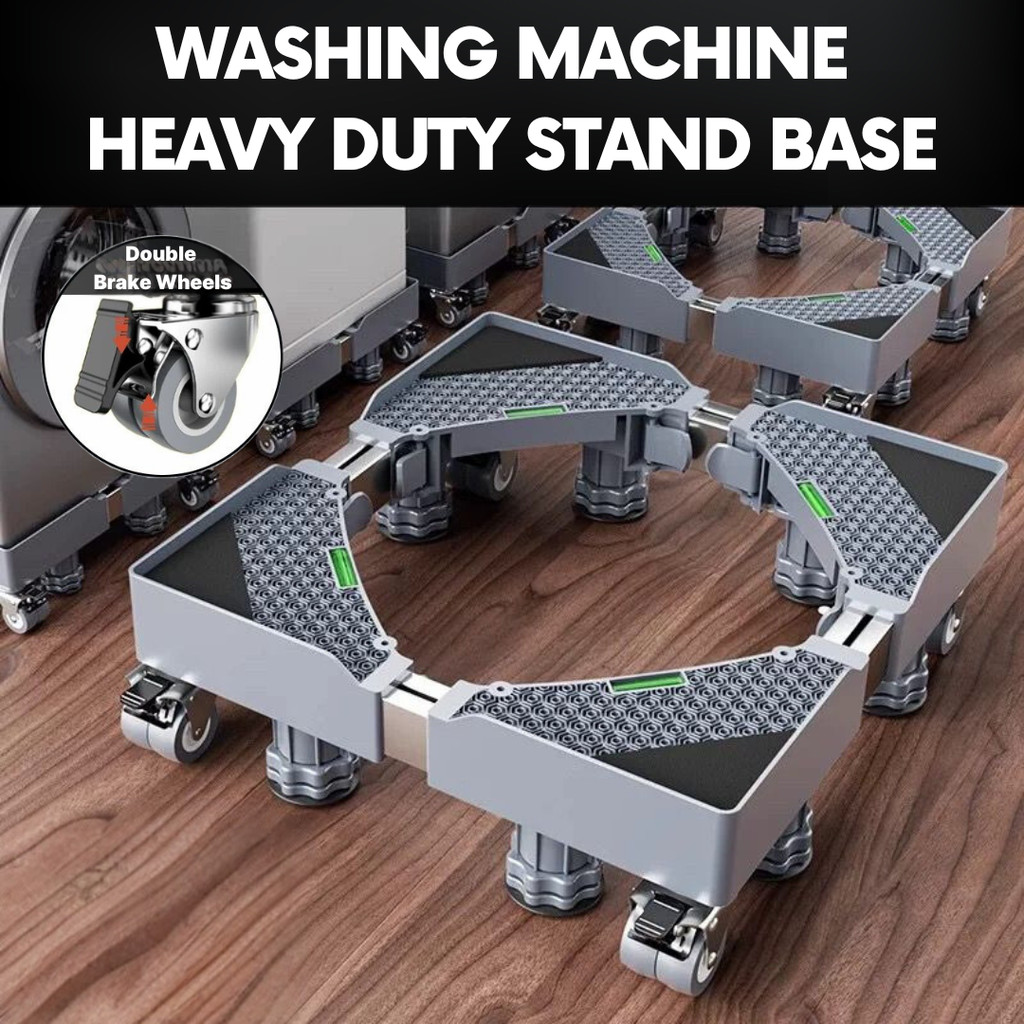 【TIPTOP】Washing Machine Stand Adjustable Heavy Duty Stainless Steel ...