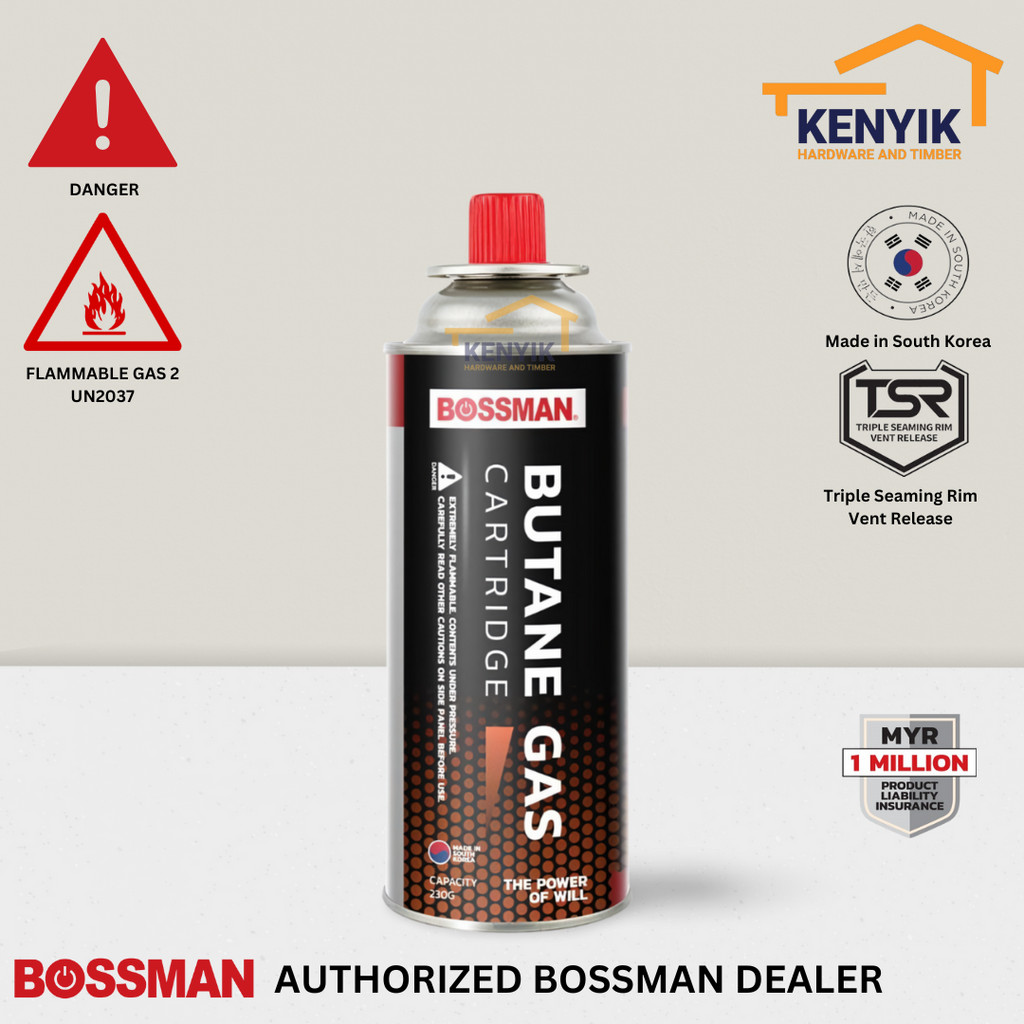 Bossman Butane Gas Cartridge (BBG-230) | Shopee Malaysia