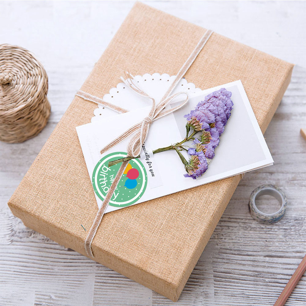 500 Stickers/roll Happy Birthday Envelope Stickers Birthday Gift ...