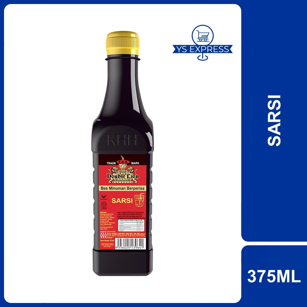 DOUBLE LION Sarsi Flavoured Concentrated 375ML - Bes Minuman Berperisa ...