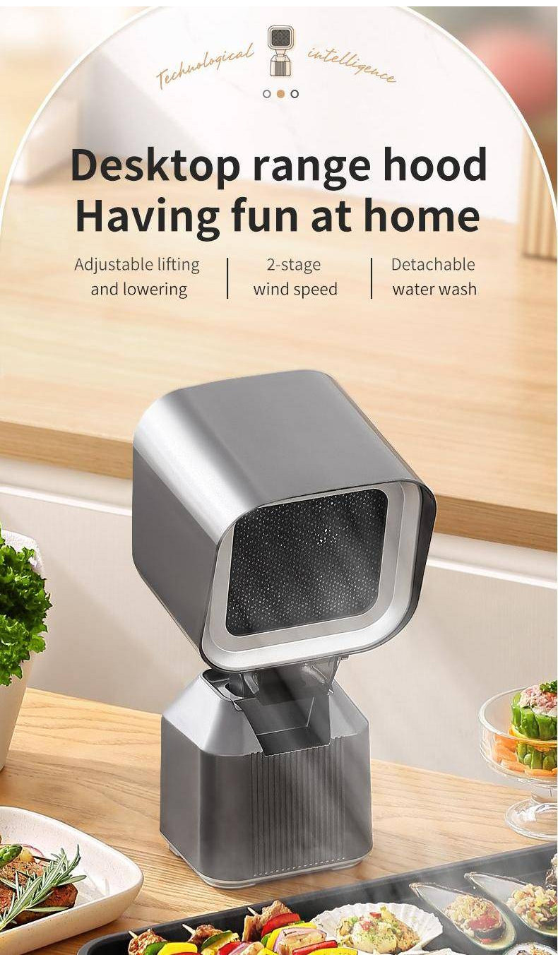 Small home cooker hood desktop grill portable travel mini hood air ...