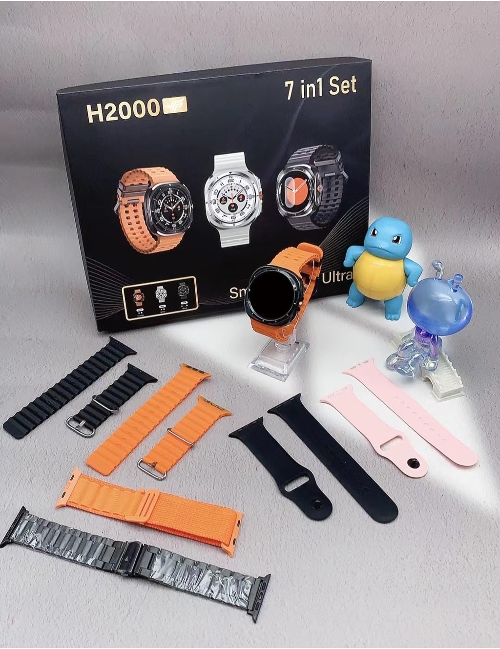 Galaxy Watch 7 Ultra Z7 7 in 1 H2000 ultra GPS compass smart watch ...