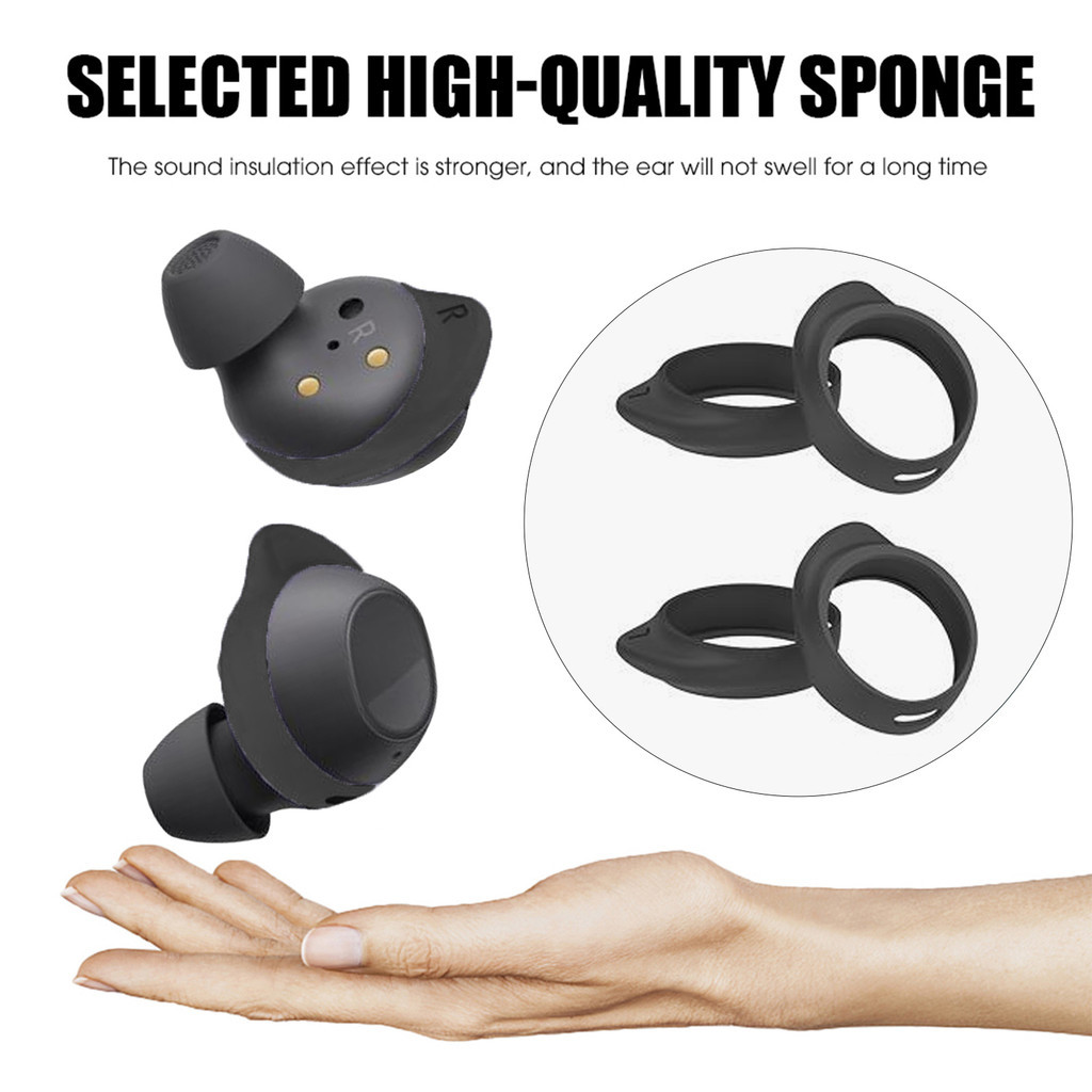 6 Pairs Replacement Silicone Ear Tips Wing Earplug Eartips for Samsung ...