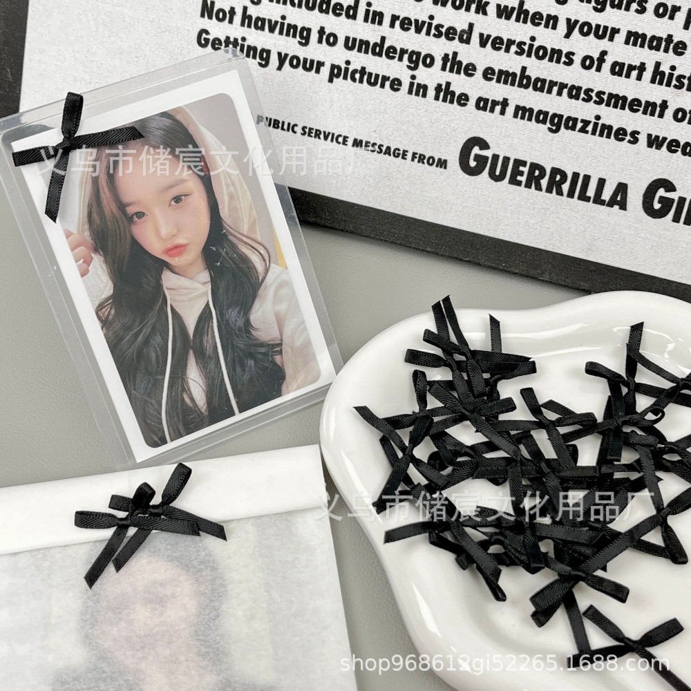 10pc DIY Small Bow Ins Style with Card Packaging Material Small Card ...
