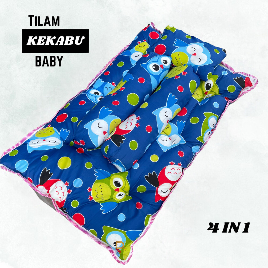 Tilam kekabu Baby Tebal 4 in 1 Set Imanina 1 bantal kepala dan 2 bantal ...