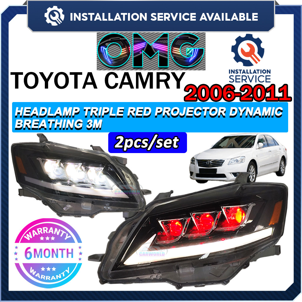 [Installation Provided]TOYOTA CAMRY ACV40/ACV41 LEXUS DESIGN HEADLAMP/HEADLIGHT | Shopee Malaysia